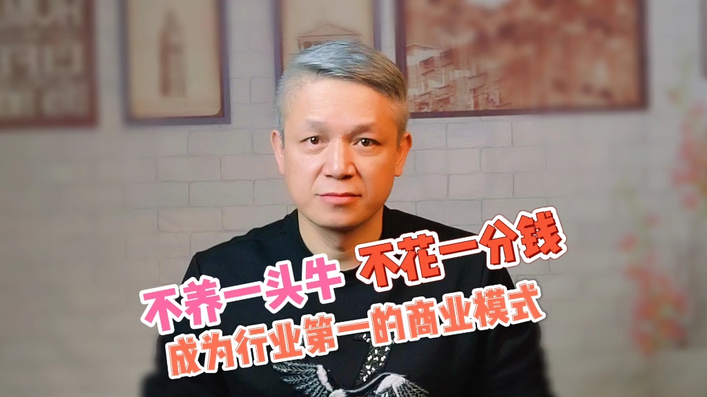 不花一分钱,成为行业第一的商业模式。