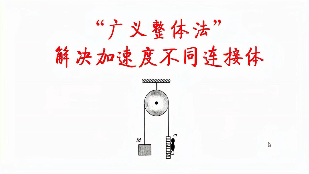 《动力学专栏》课堂问题解答,加速度不同连接体,整体法求解