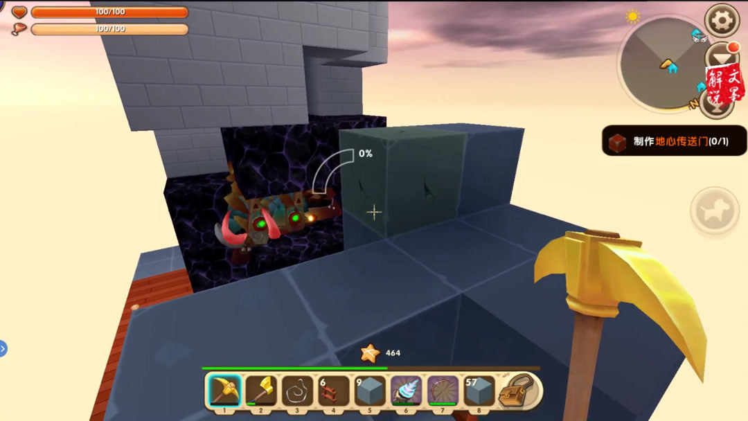 迷你世界生存 改造全自动刷怪塔 爆爆蛋替我爆炸了两波