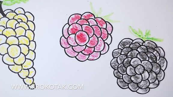 儿童简笔画:这样的动物与水果画法,有点疯狂哟,可是我喜欢