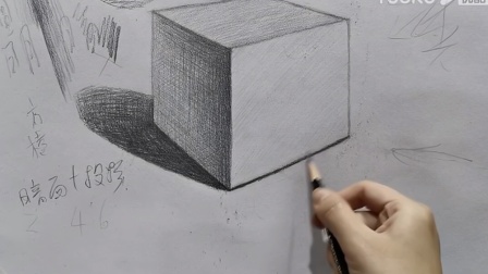 【素描几何石膏】01正方体