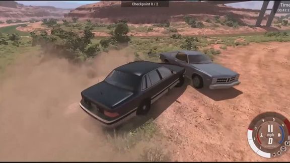 汽车模拟:田野较量,尘土飞扬也掩盖不了你逃窜的身影