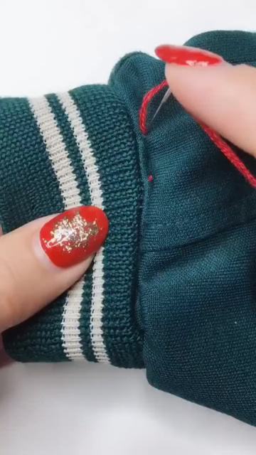 孩子校服定长了,不用剪