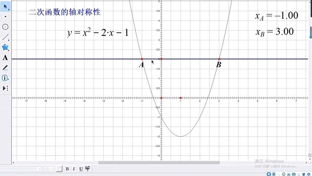 二次函数的轴对称性