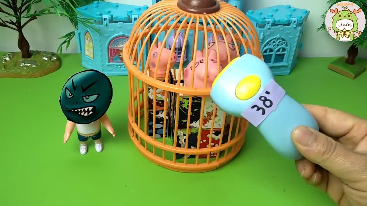 佩奇一家被冠状病毒抓起来了,动画剧场秀