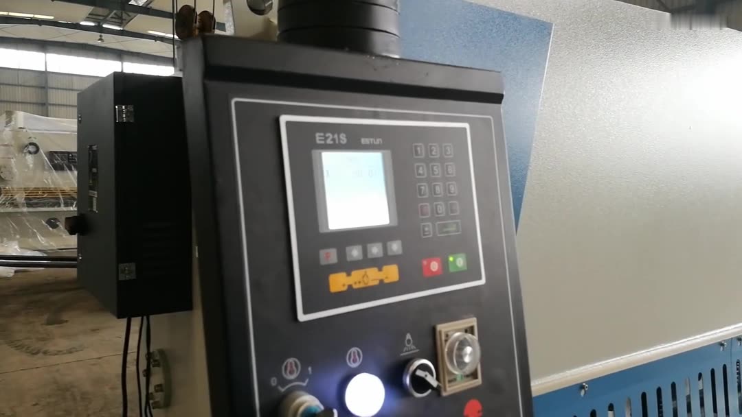 QC12Y-10X3200液压摆式剪板机,E21S数控剪板机操作方法