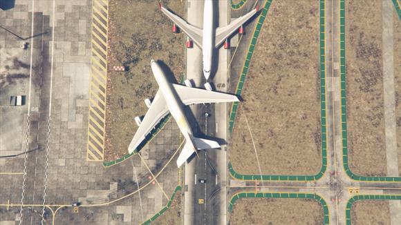 模拟飞行-空中巨无霸A380占用波音飞机跑道