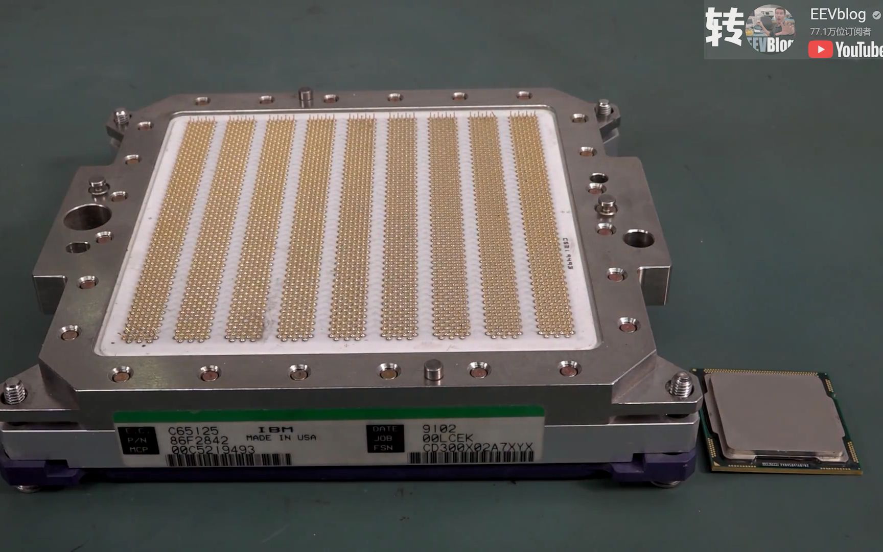 EEVBlog 拆解价值25万美元的IBM处理器