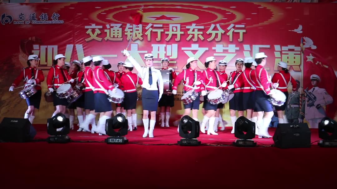 军鼓模特表演-志愿军军歌 强军战歌