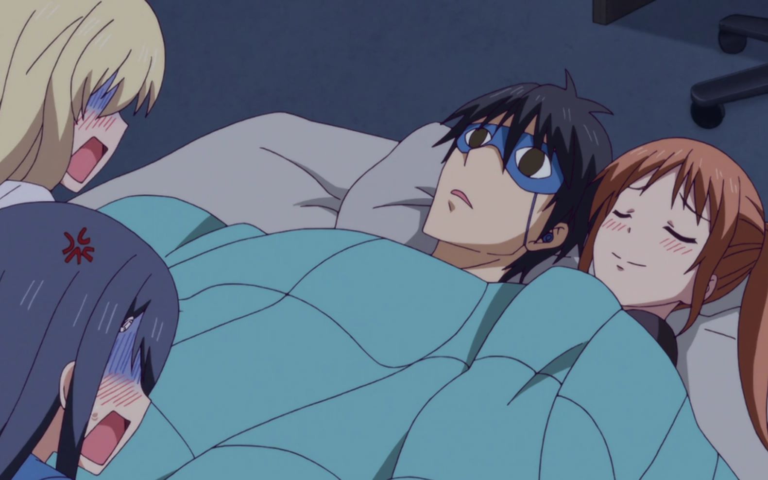 用动漫的方式打开不要笑挑战,痴女们半夜竟潜入男主卧室!