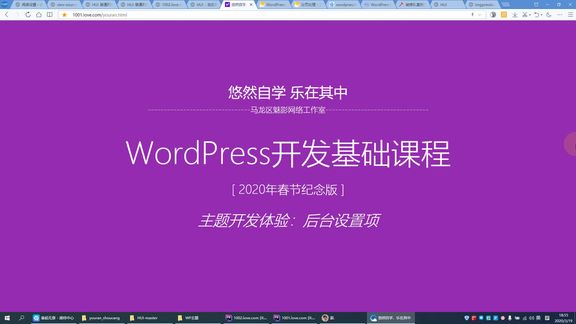 WordPress开发体验之后台设置