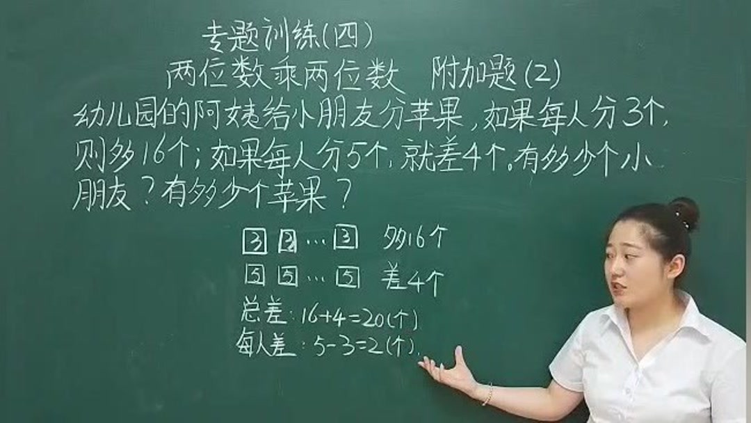 专题训练(四)两位数乘两位数 附加题2题