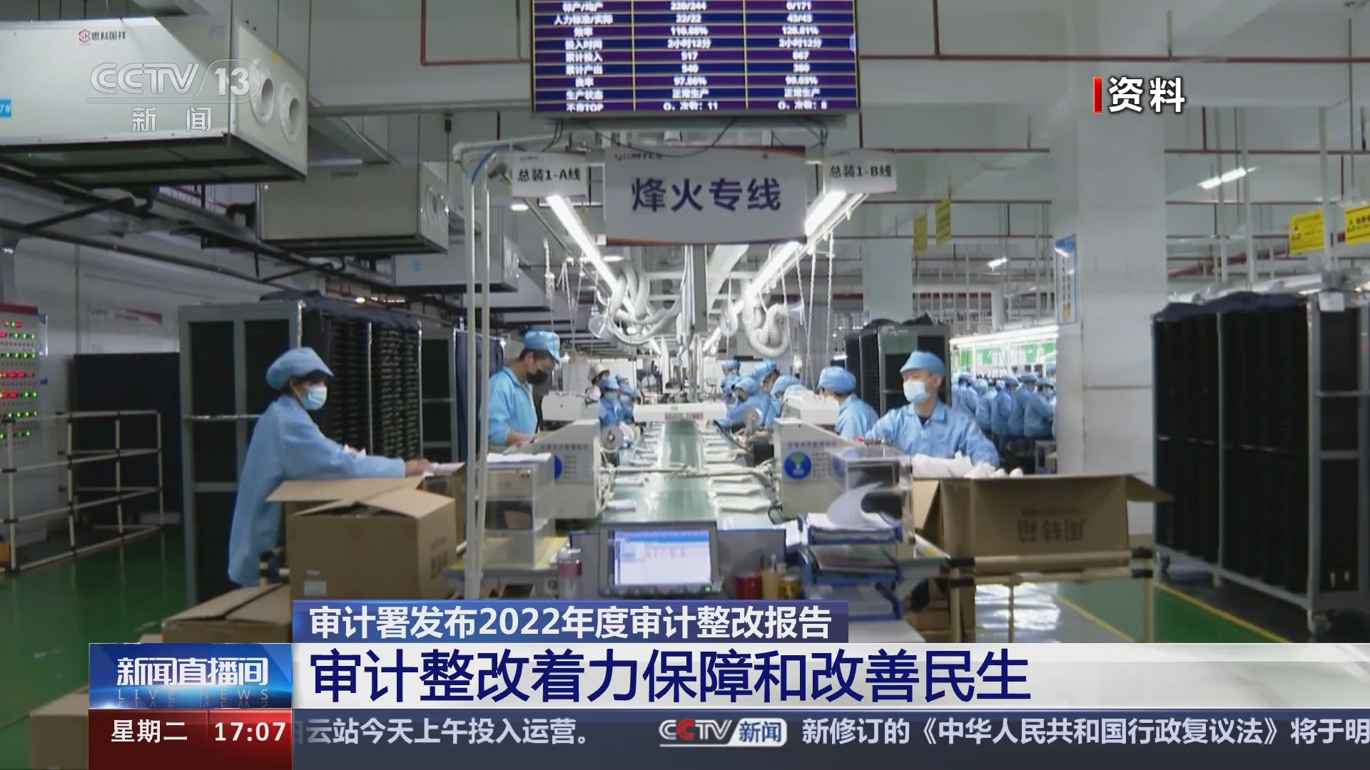 [新闻直播间]审计署发布2022年度审计整改报告 审计整改着力保障和...