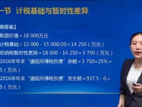 2017会计邦中级实务第16章第1节计税基础与暂时性差异(4)