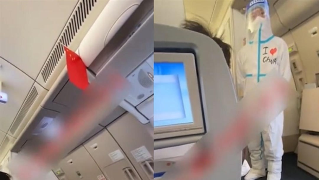 首架撤侨航班平安落地,机长讲话暖心,女子边拍边抽泣!