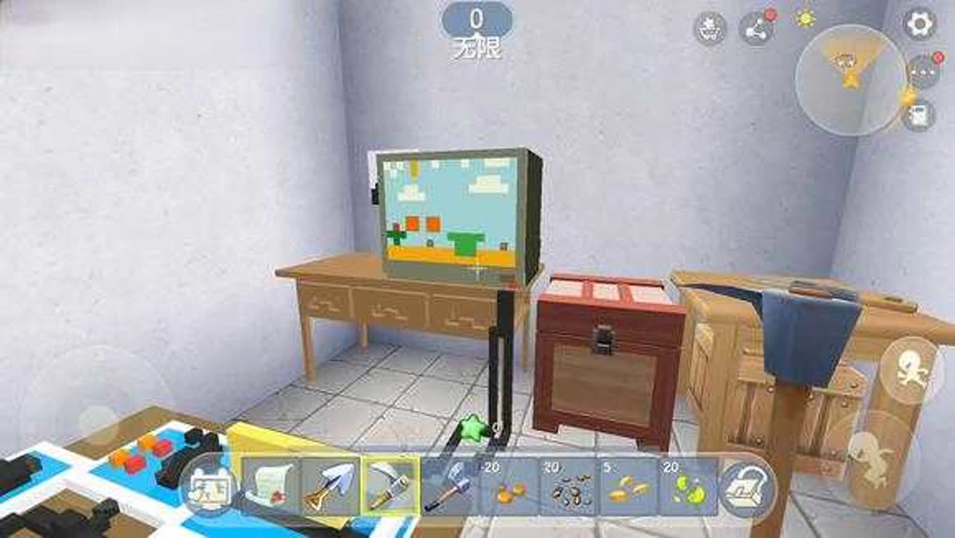 迷你世界瓦房时代 黑白电视卡带游戏你见过么