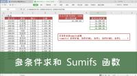 多条件求和Sumifs函数, 汇总月薪2000-4000的工资总额