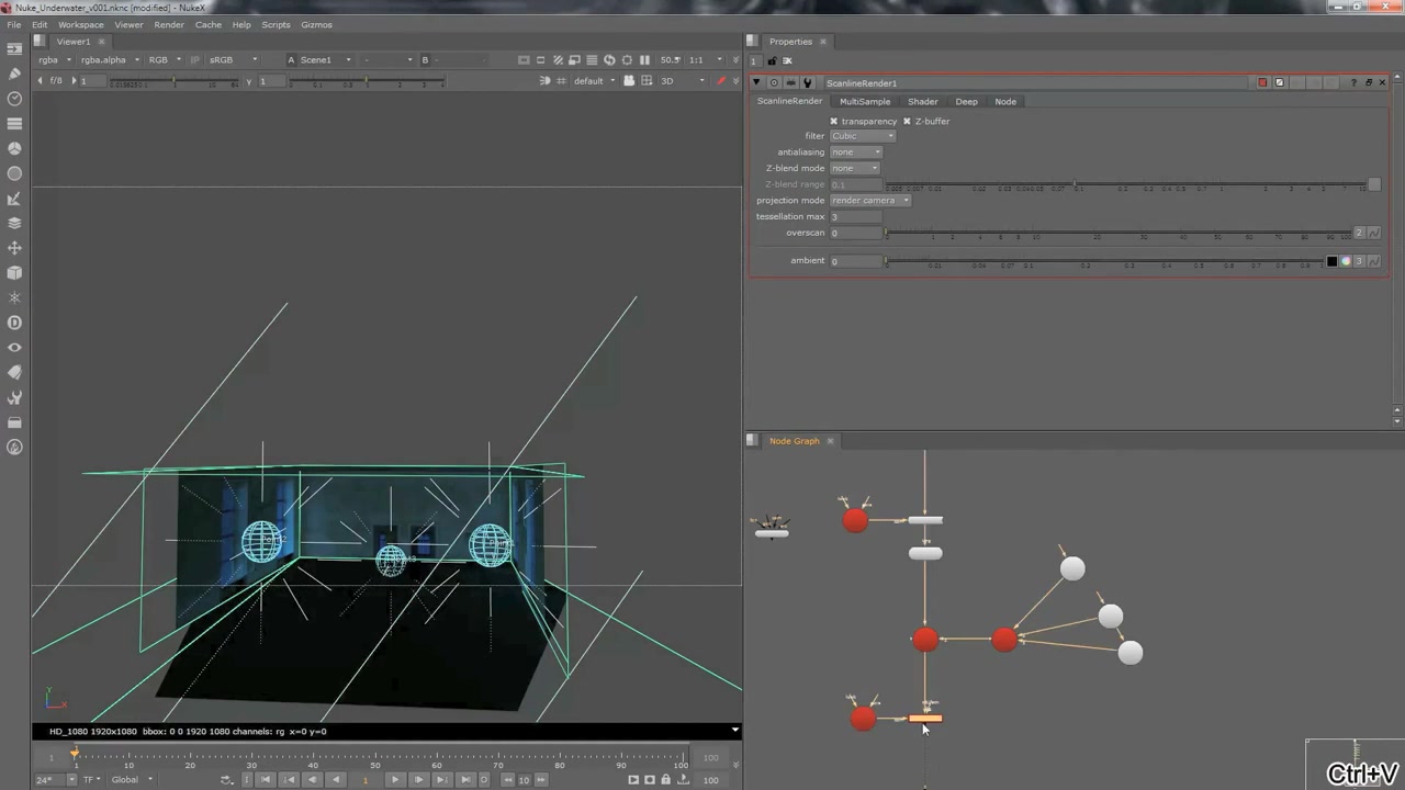 nuke教程 从0到1创造一个水下的效果