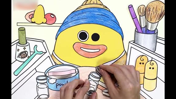 创意手工定格动画:把小蜜鸭装扮成杰克,真是太帅气了