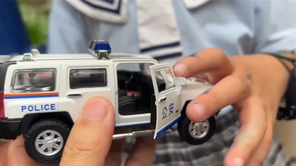 警车模型玩具这么像真的呀!一下子这么多辆,都看花眼了