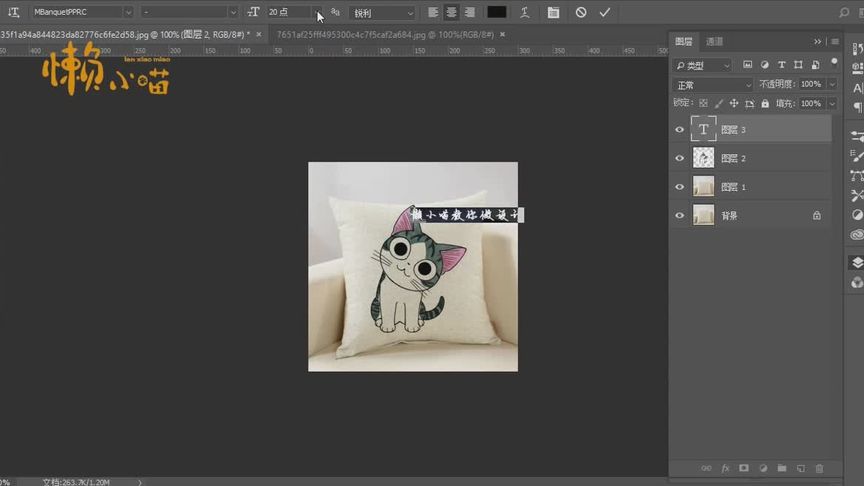 第25期|教你如何用ps做自己喜欢的抱枕图案