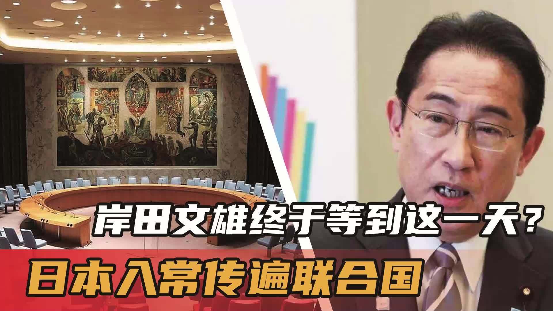 岸田文雄终于等到这一天?日本入常传遍联合国,专家:没这个资格