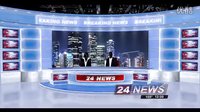 虚拟演播室节目主持人场景 电视新闻片头片尾片花字幕条栏目包装AE...