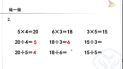 2.25二年级数学下册第二单元表内除法(一)用2_6的乘法口诀求商例2 刘...