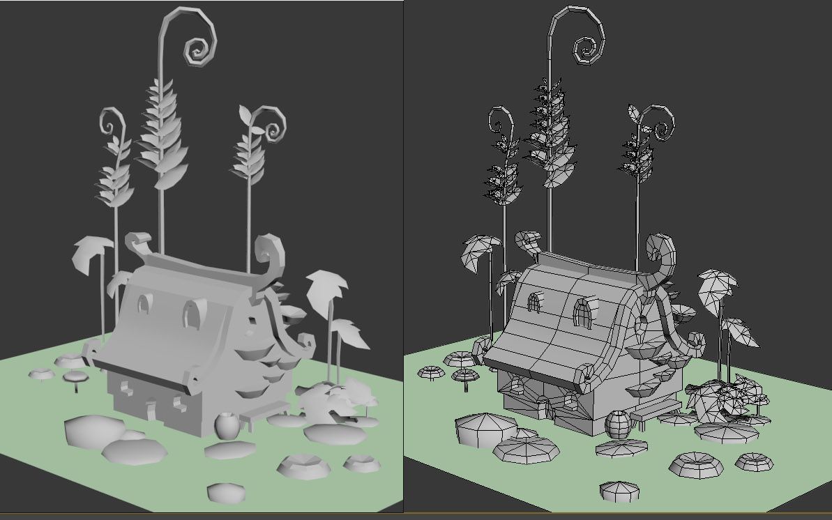 森林小屋模型制作全过程-3DMAX