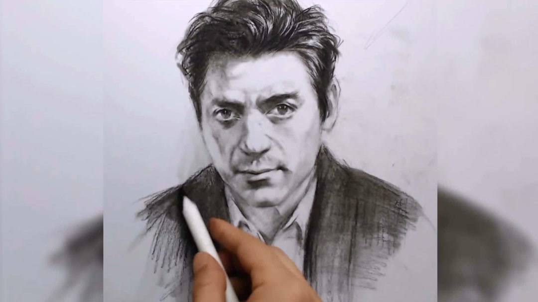 钢铁侠,素描基础教程,素描画铅笔画人物,素描画素描培训视频