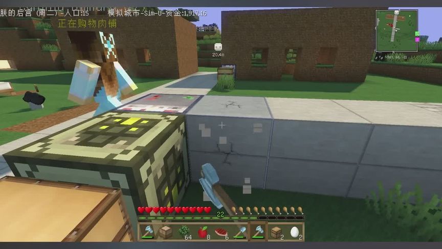 我的世界:小枫解说模拟都市6:子豪看好什么叫真正的抄木价