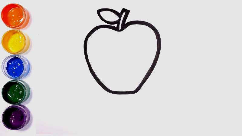 简笔画水果合集|教你如何画苹果、梨子、桃子|儿童绘画教程