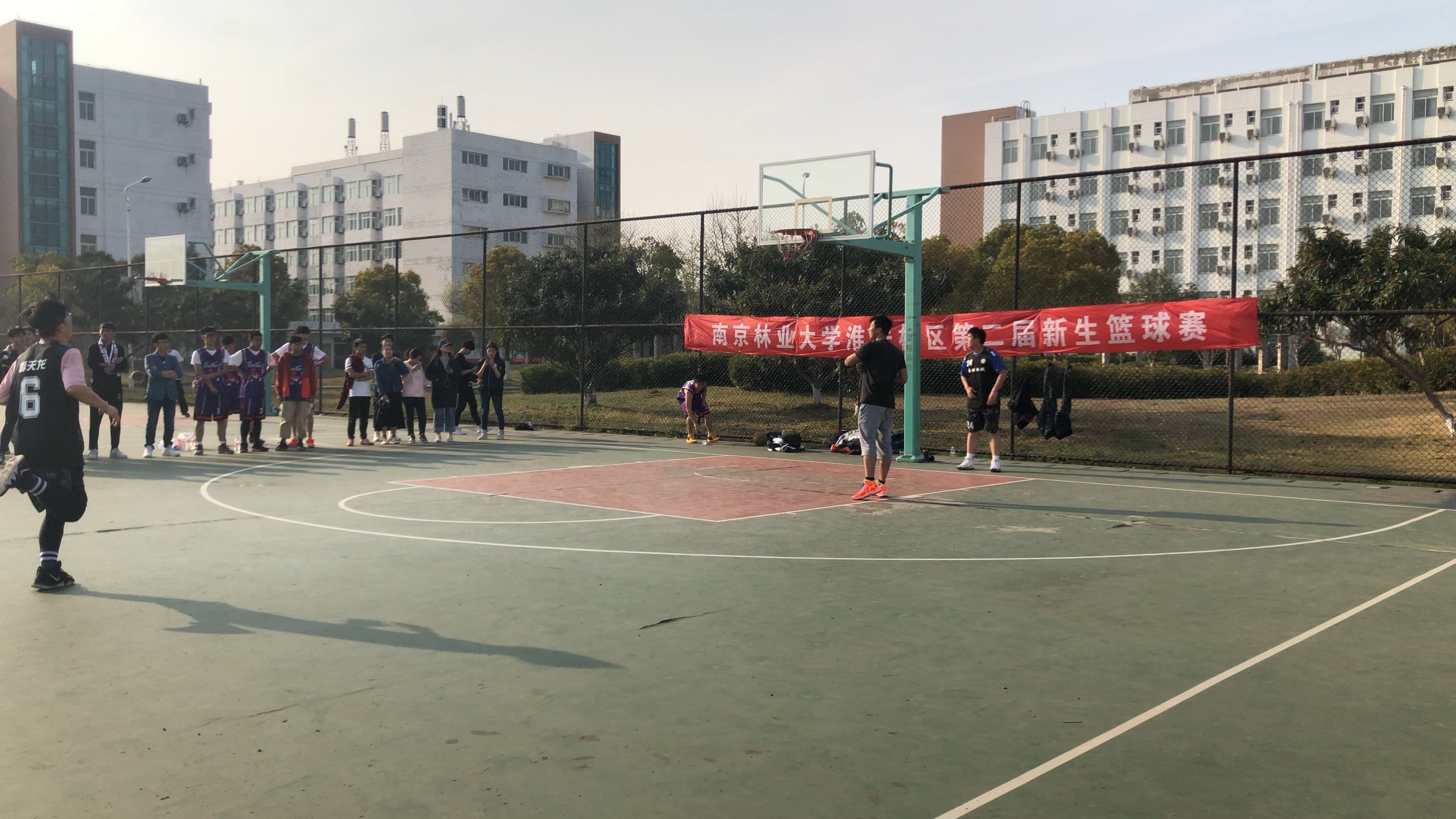 南京林业大学淮安校区第二届新生篮球赛土木vs机械第2节下半段