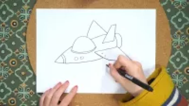 教孩子画简单的飞机简笔画,详细的视频教程轻松学会