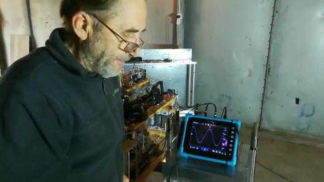 老外解释变压器和谐振波形示波器辅助测试