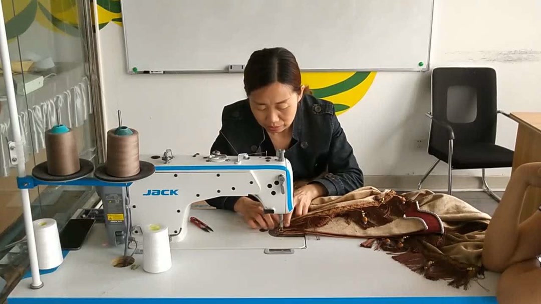 水波与平幔缝制实践操作,窗帘免费培训,窗帘制作,帘头制作培训