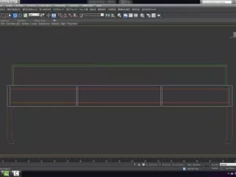 [第3章][商业空间设计案例1][3D单体建模][08]-侧挂架展桌玻璃背景