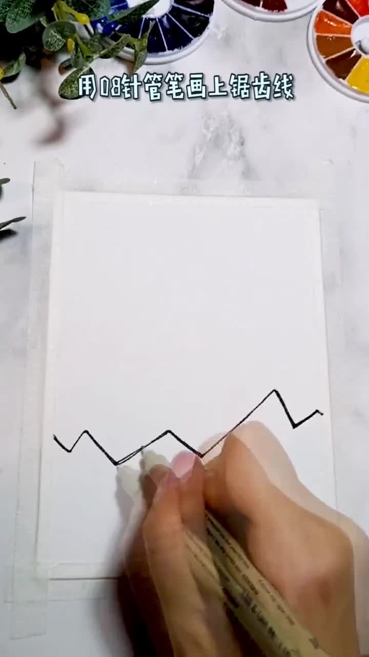 水彩绘画超级简单的ins星空2文化站MCN