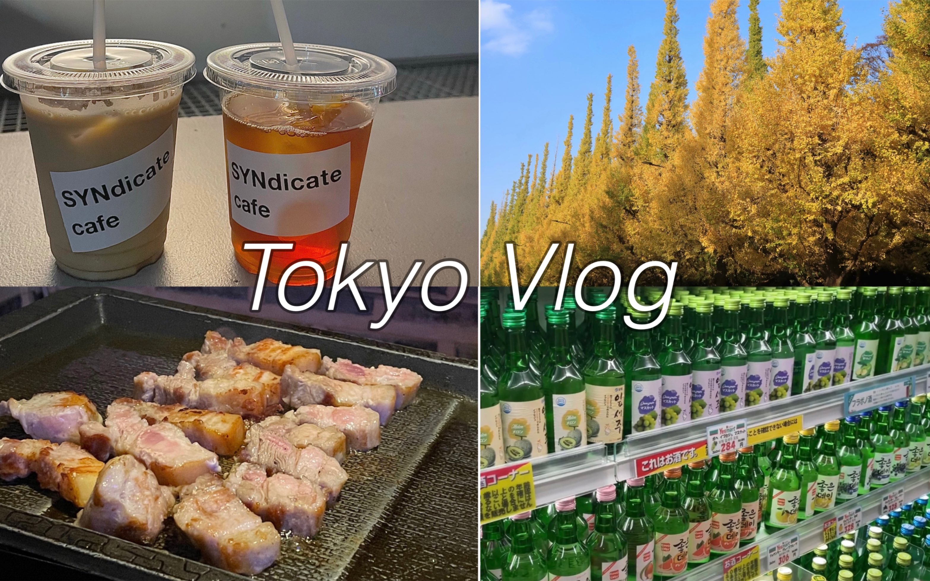 【日本生活vlog#001】外苑前的银杏树|原宿性冷淡咖啡店|逛韩国超市|...