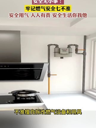 安全用气 人人有责!#燃气 #安全第一