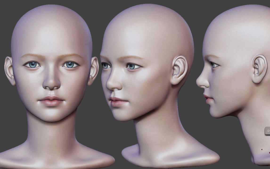 Maya角色建模:从零开始教你简洁的制作影视model,超详细女性人物...