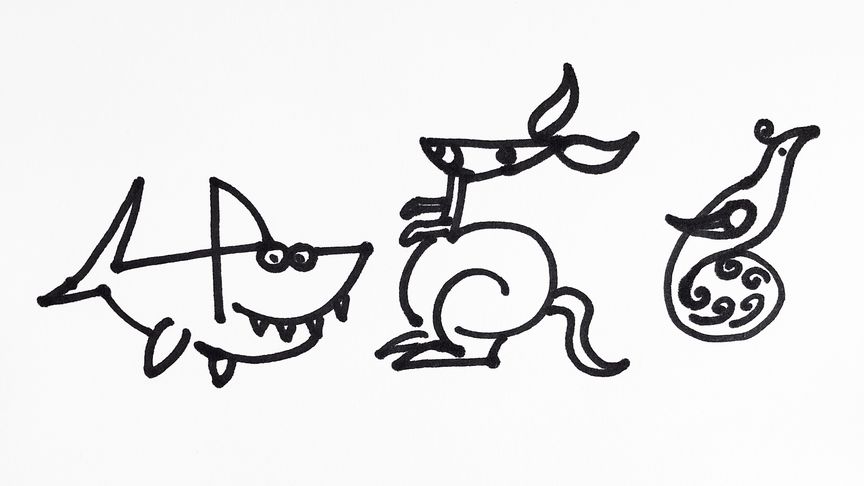 简笔画|玩转数字456 轻松学会鲨鱼 袋鼠和孔雀