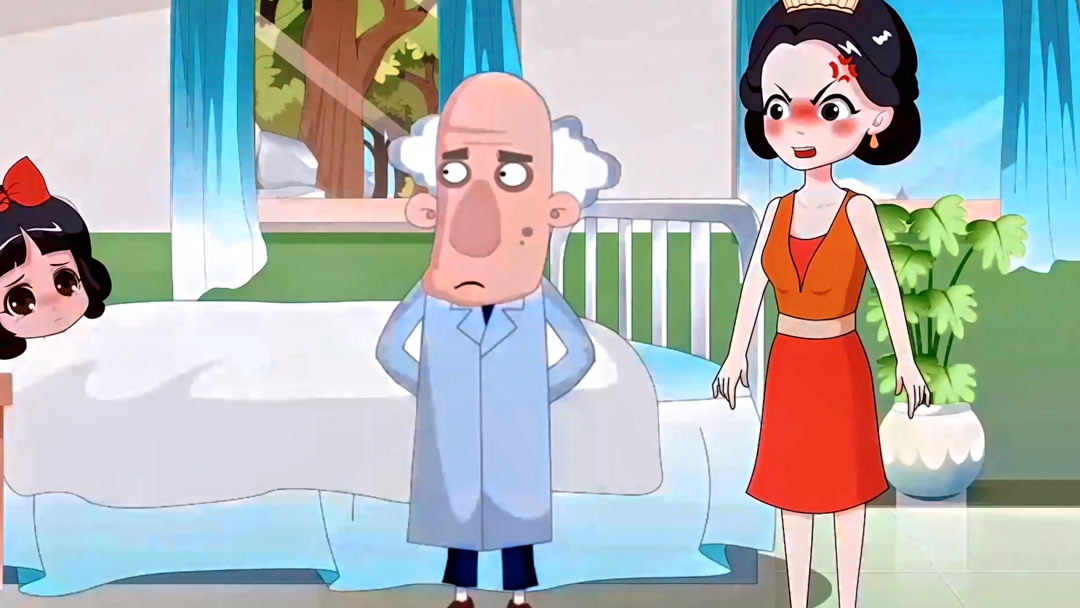 宝宝小猪动画:贝儿公主和王后对白雪公主做了什么?