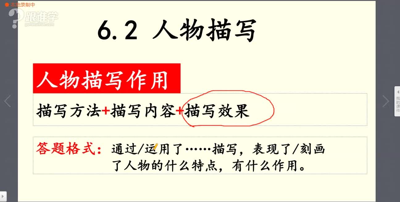 语文常考,人物描写的作用?这样答让阅读理解像填空题一样简单