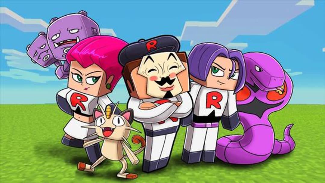 抓到了梦幻,却被火箭队偷走四只神兽!我的世界罗修神奇宝贝生存