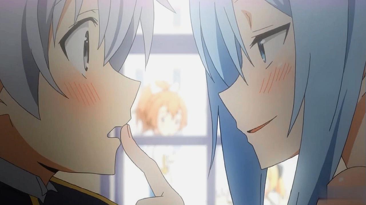 动漫接吻拉丝,当着老婆面亲别人,胆子真大