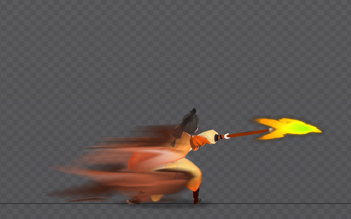 【Spine】游戏动画作品-战斗角色转面类技能连击伪3d