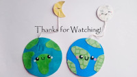 世界地球日,让每个孩子都学会制作可爱地球书签~