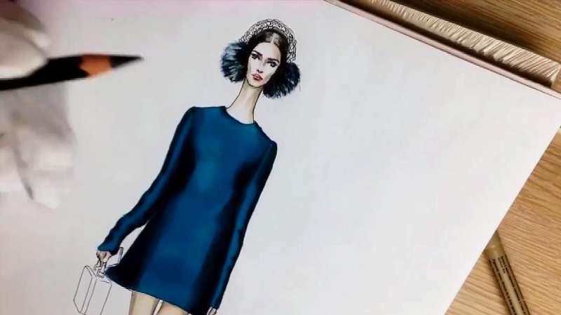 服装设计入门教程,还不会画服装设计手绘稿的没关系,看这里就好