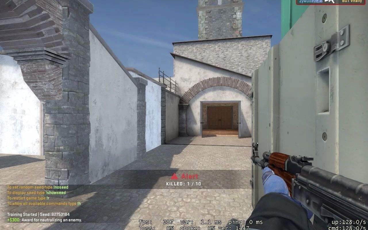 【CS:GO】自动生成练枪图3难度10BOT